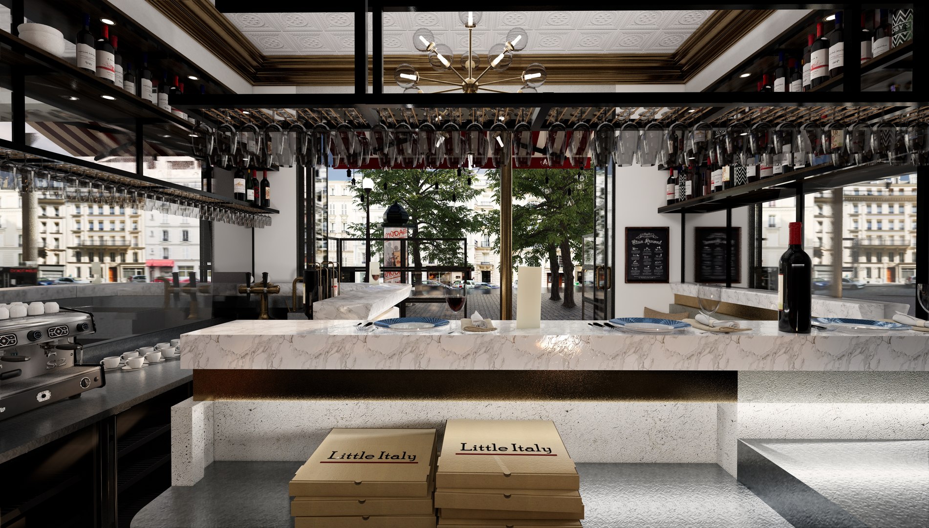 3D ITALIAN RESTAURANT Model - TurboSquid 1887515