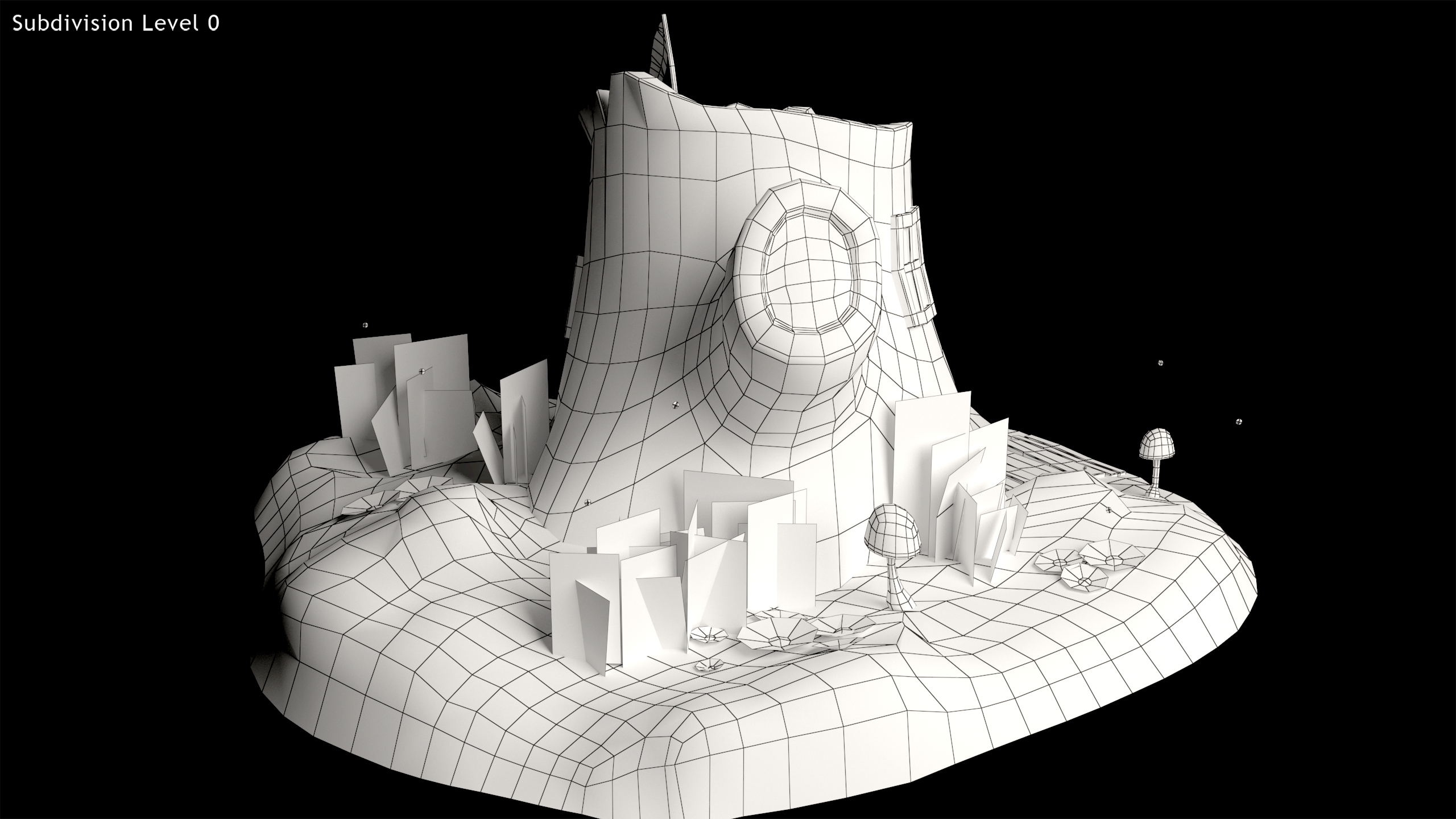 3D Stylized Tree Stump House - TurboSquid 1868197