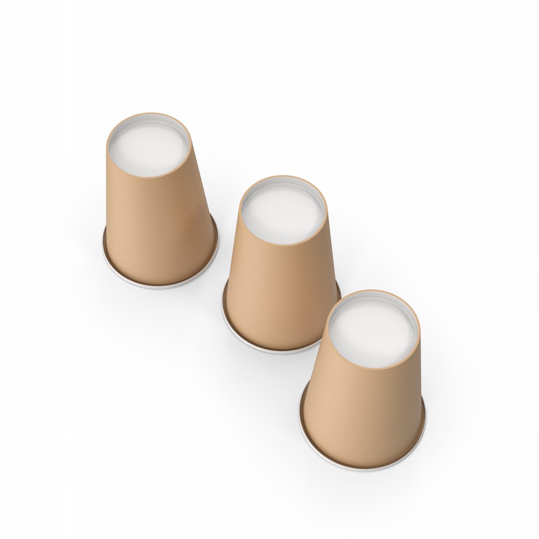 Paper Cups Guess Game 3D - TurboSquid 2197638