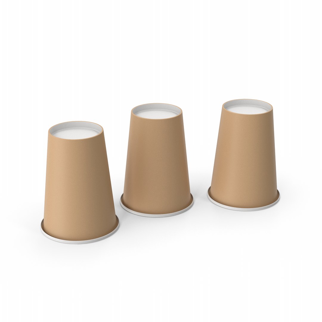 Paper Cups Guess Game 3D - TurboSquid 2197638