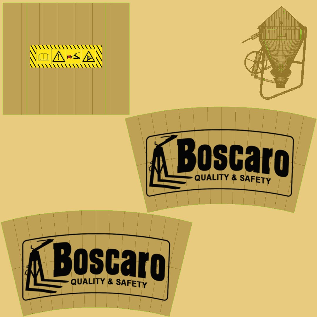 3D Concrete Bucket Boscaro BCF-VT - TurboSquid 2310493