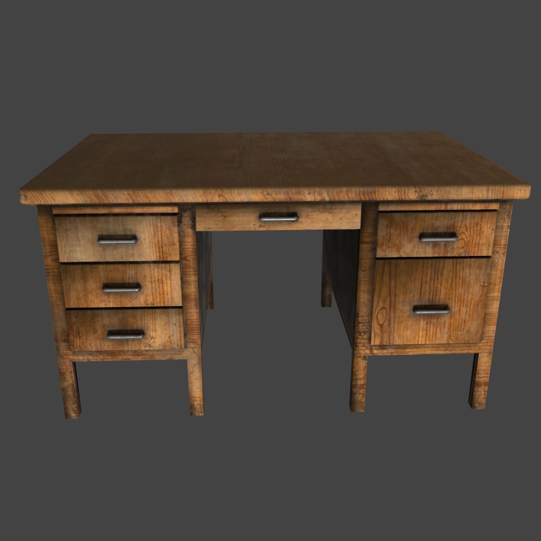 Desk 3D model - TurboSquid 1288544