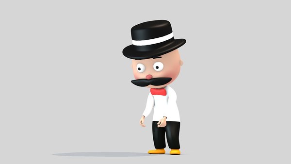 modelo 3d Cartoon Business Man - TurboSquid 2091088