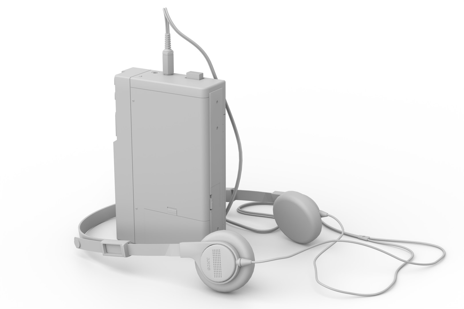 3D Model Vintage SONY Walkman - TurboSquid 1908221