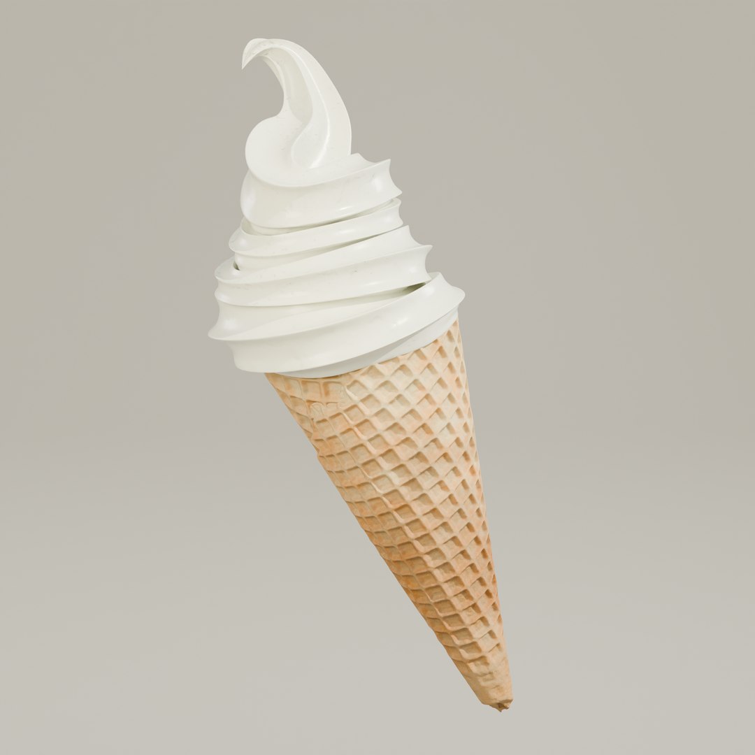 3D Ice Cream Cone Model - TurboSquid 2319225
