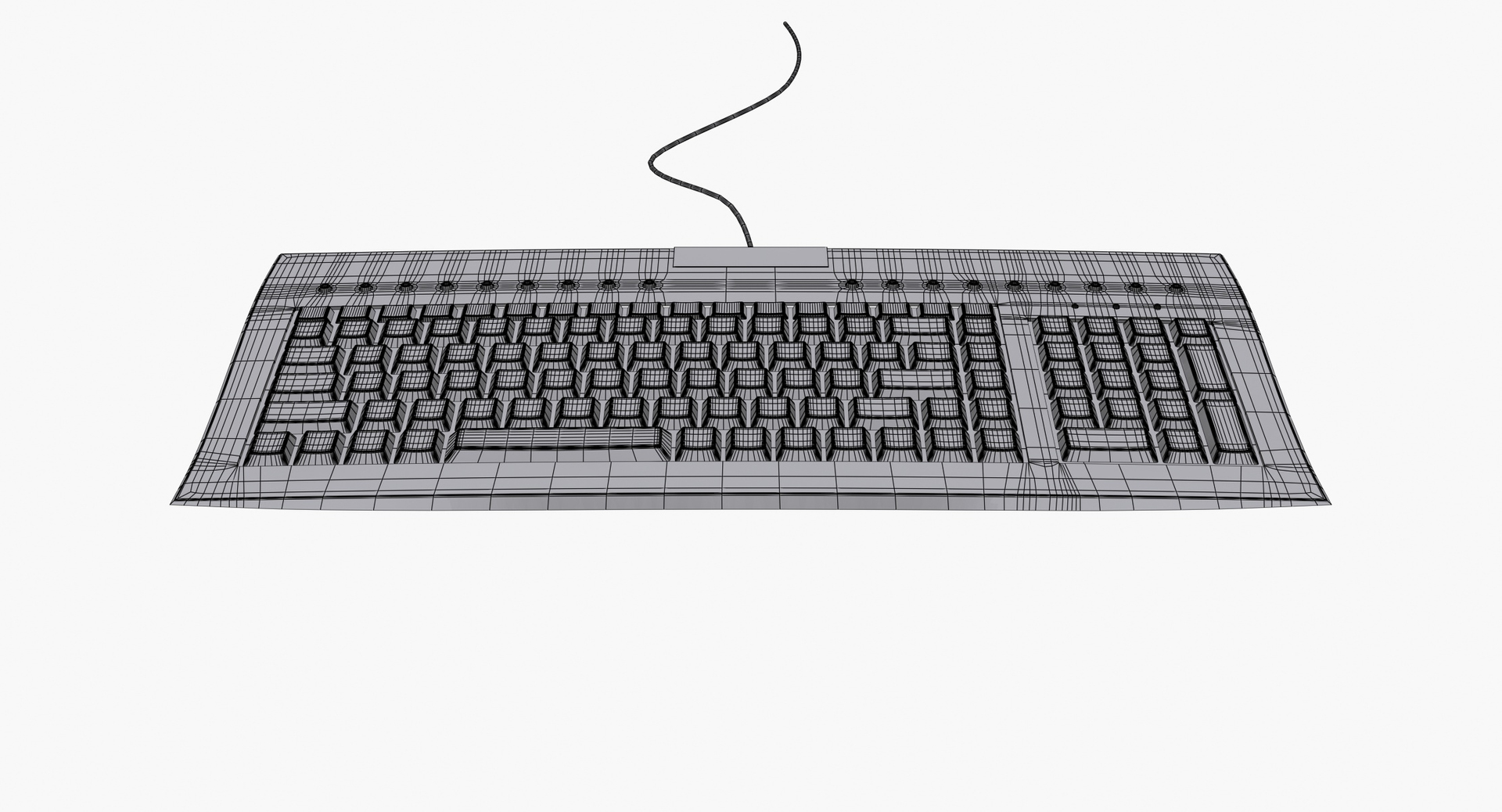 Compact Keyboard 3d Model