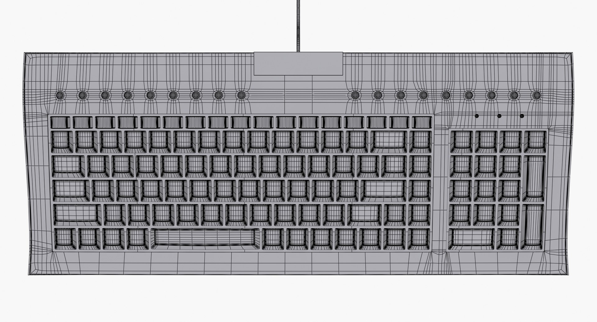 Compact Keyboard 3d Model