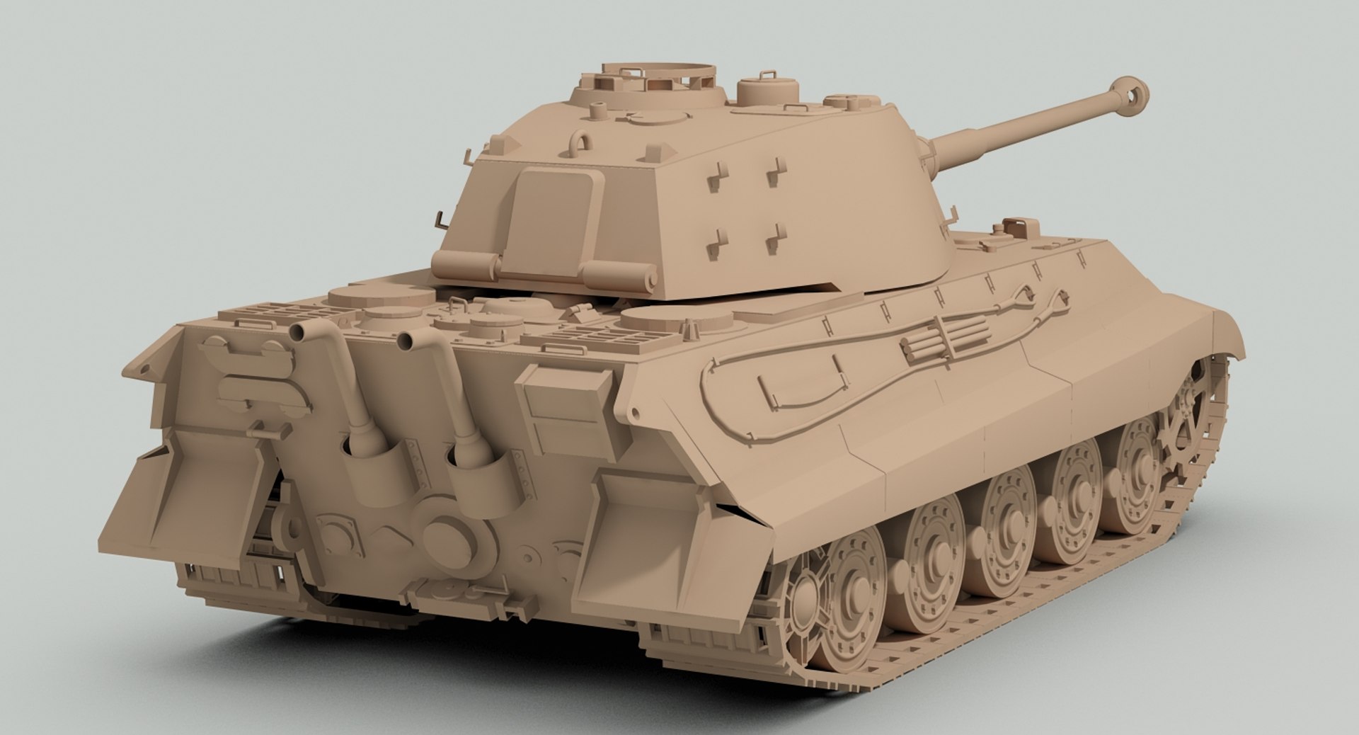 Ww2 German Tiger 2 Tank 3d Model Turbosquid 1231505 Low Poly Tiger