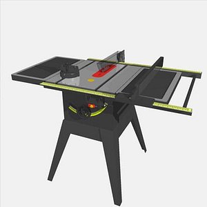 Table Saw OBJ Models for Download | TurboSquid