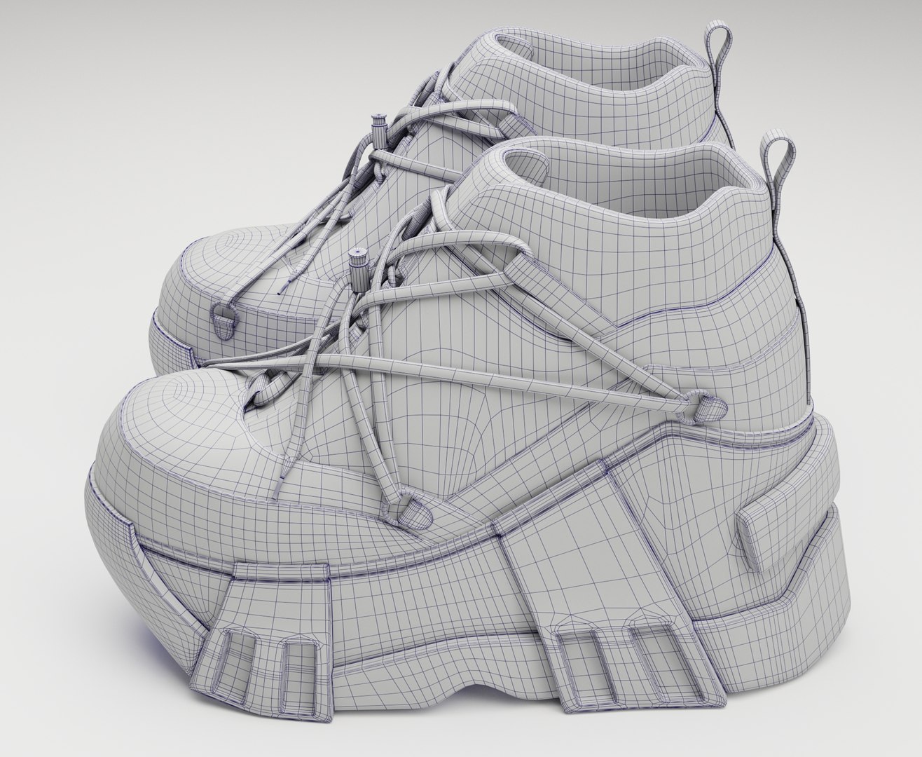 Sneakers Swear On Platform Black 3D Model - TurboSquid 2149932