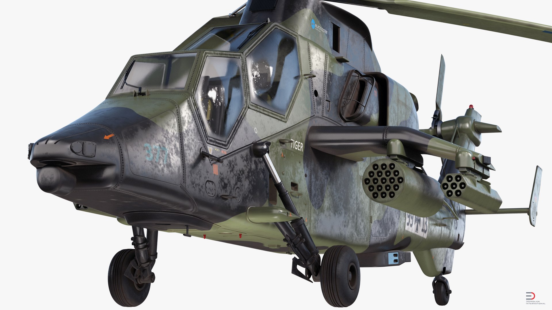 Eurocopter Tiger Ec665 German 3d Model