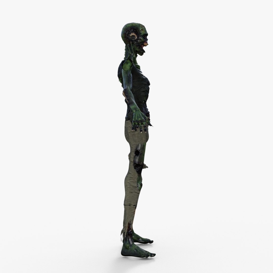 Scary Zombie Skeleton Rigged 3D Model - TurboSquid 1983435