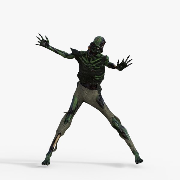 modelo 3d Scary Zombie Skeleton Rigged - TurboSquid 1983435