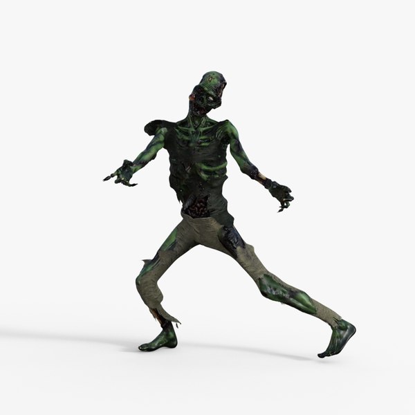 modelo 3d Scary Zombie Skeleton Rigged - TurboSquid 1983435