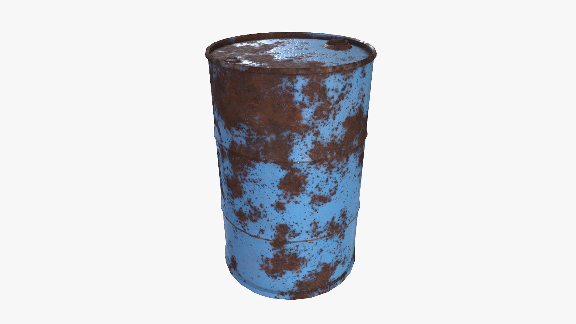 3D Painted Rust Barrel - TurboSquid 1829252