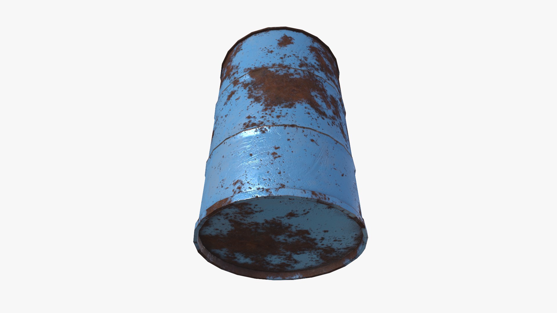 3D Painted Rust Barrel - TurboSquid 1829252