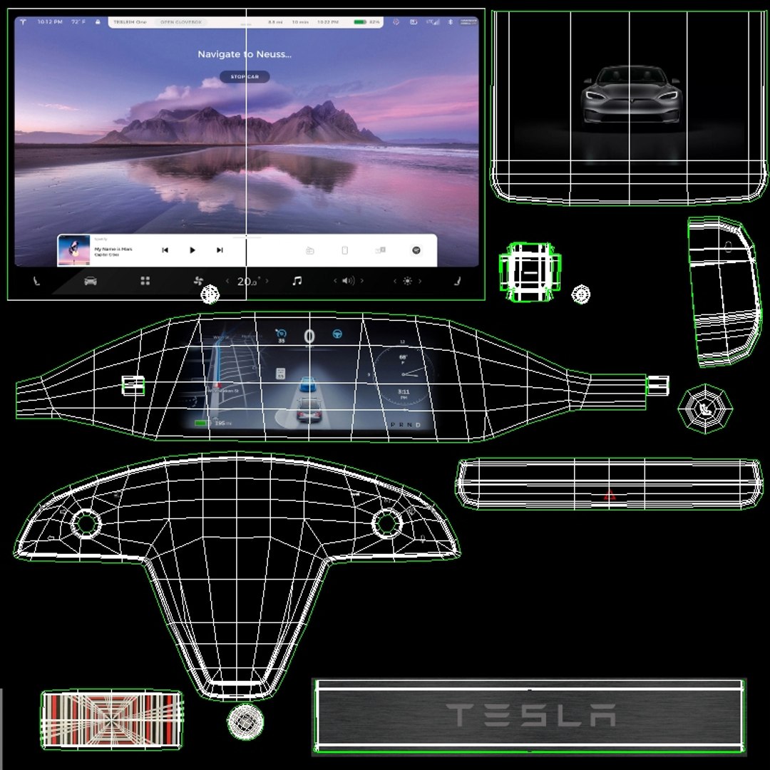3D 2021 Tesla Model S Plaid model - TurboSquid 1808817