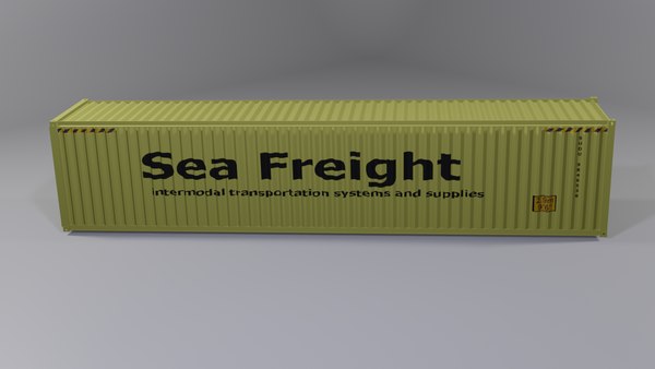 45 foot High cube shipping container 3D model - TurboSquid 1774996