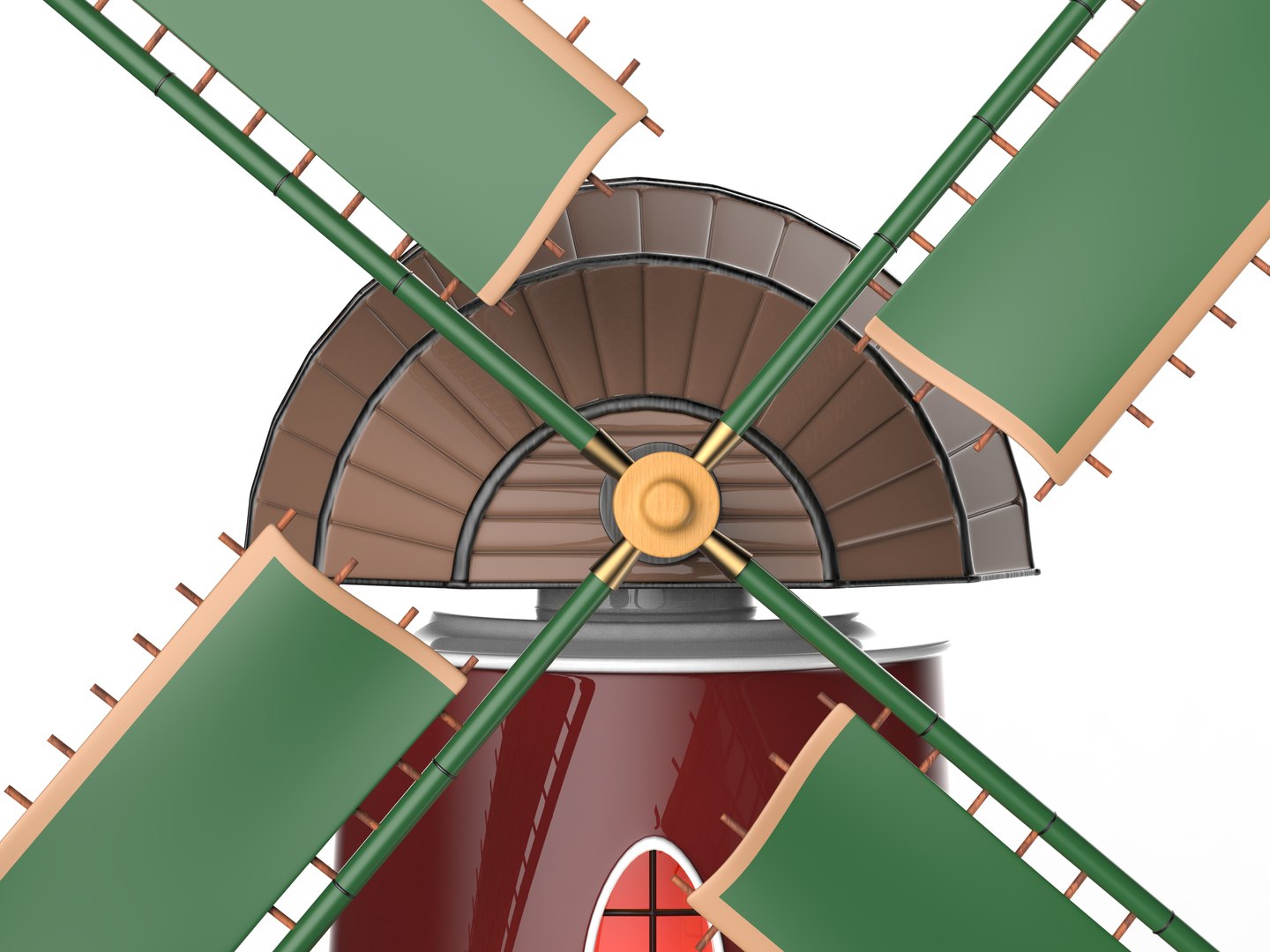 3D Model Windmill Wind Cartoon - TurboSquid 1466643