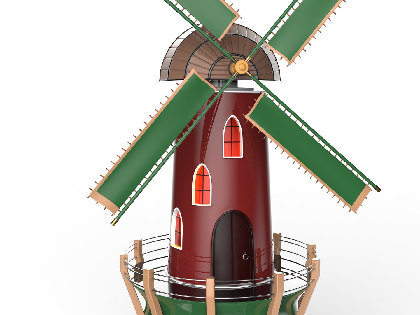 3D Model Windmill Wind Cartoon - TurboSquid 1466643