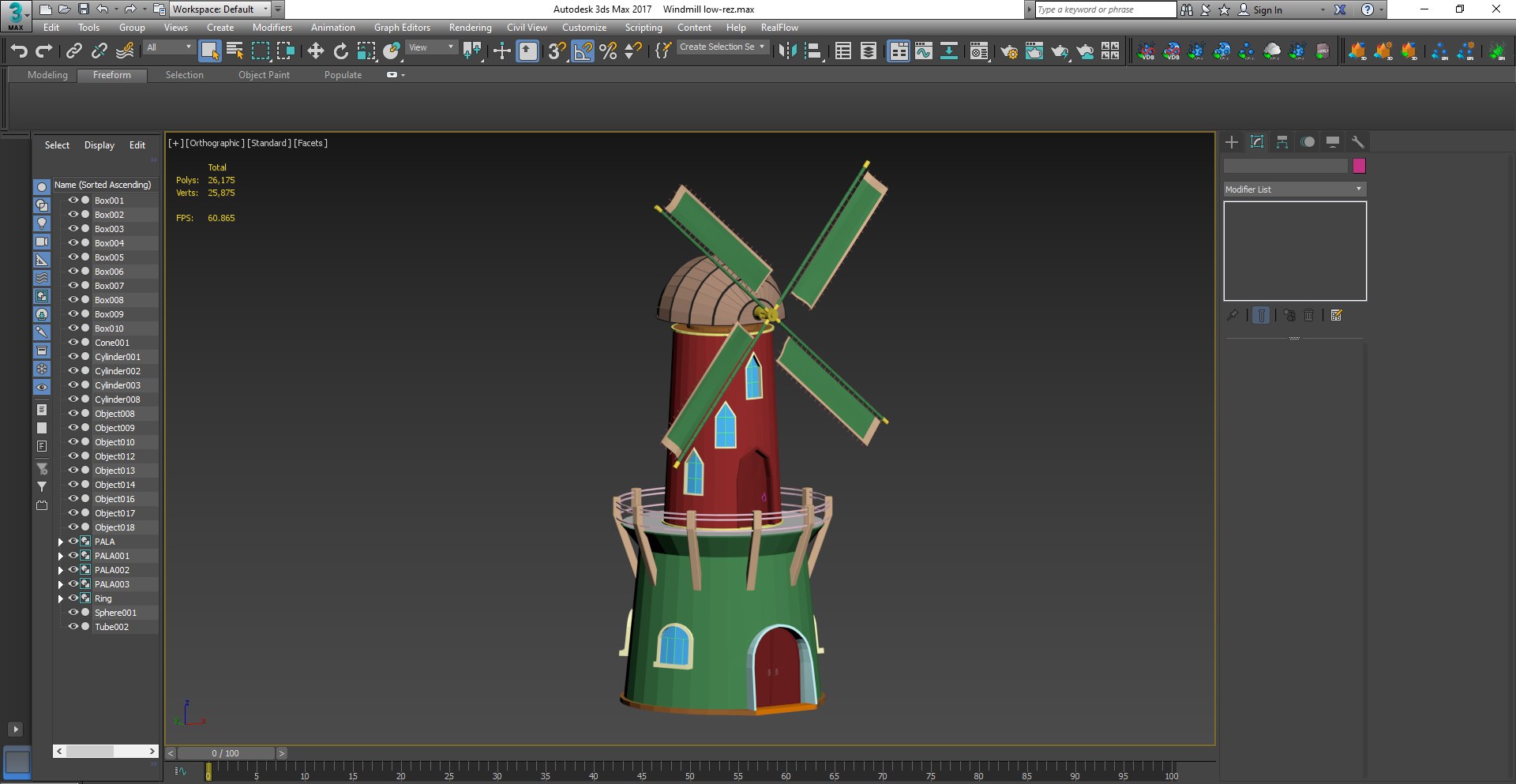 3D Model Windmill Wind Cartoon - TurboSquid 1466643