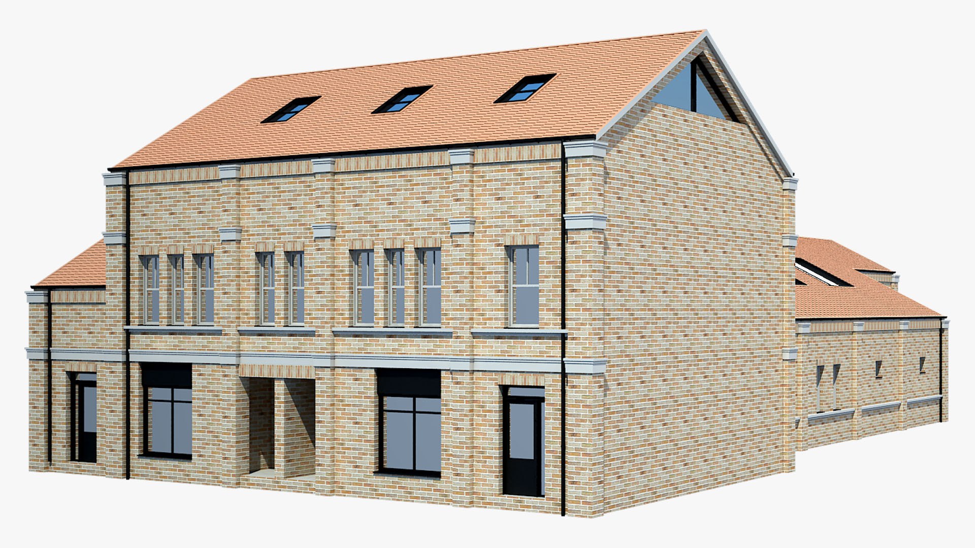 Brick House Model - TurboSquid 1666029