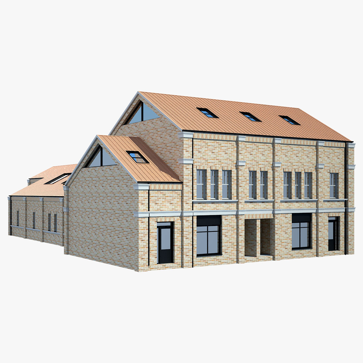 Brick house model - TurboSquid 1666029