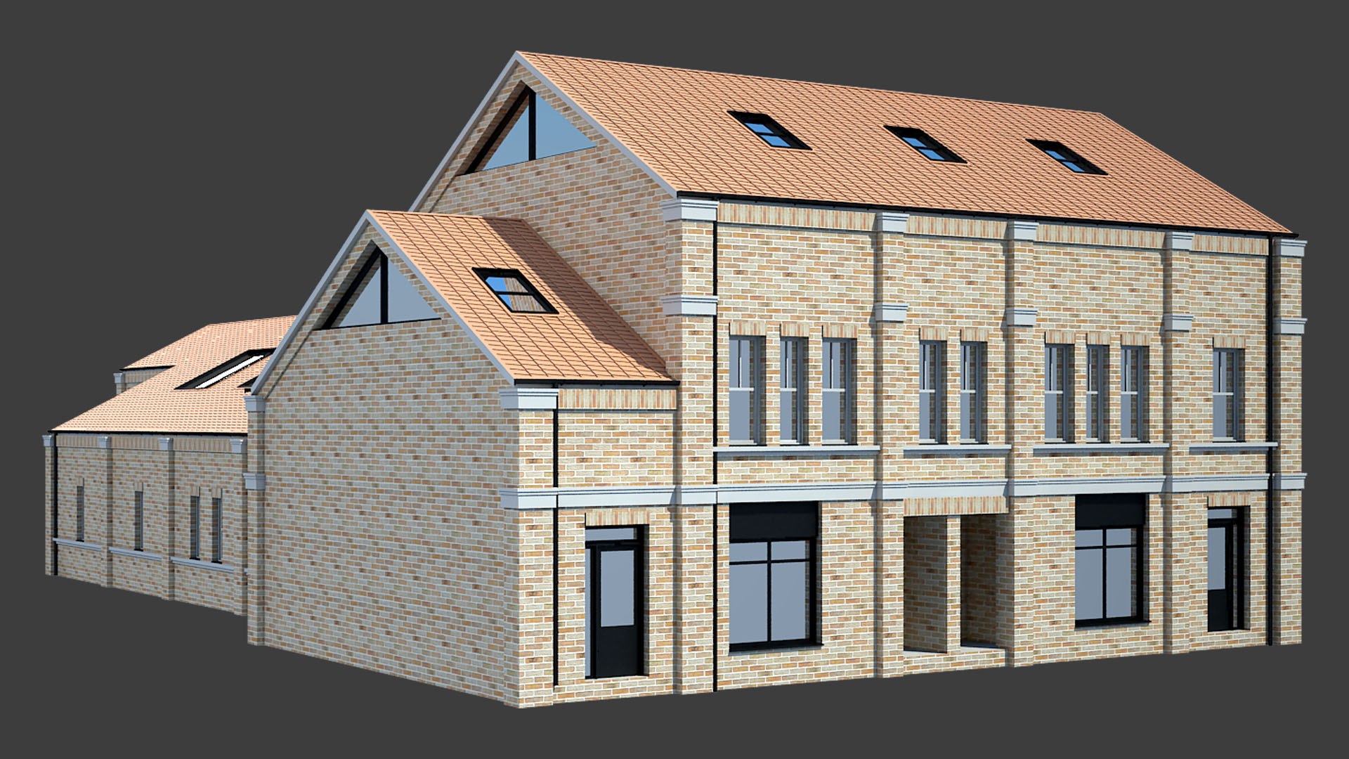 Brick House Model - TurboSquid 1666029