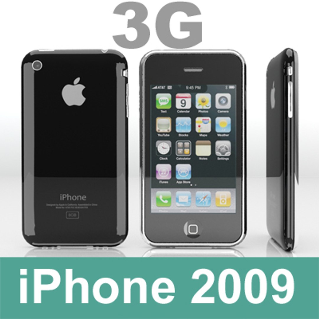 3g Iphone 2009 3d Model