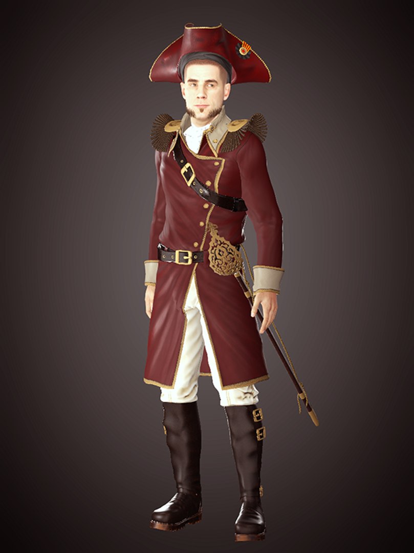 3D Realistic Rigged Napoleon Soldier Character 3D Model Model ...