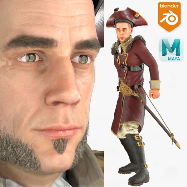 현실적인 조작 나폴레옹 군인 캐릭터 3D 모델 3D 모델 - TurboSquid 2170951