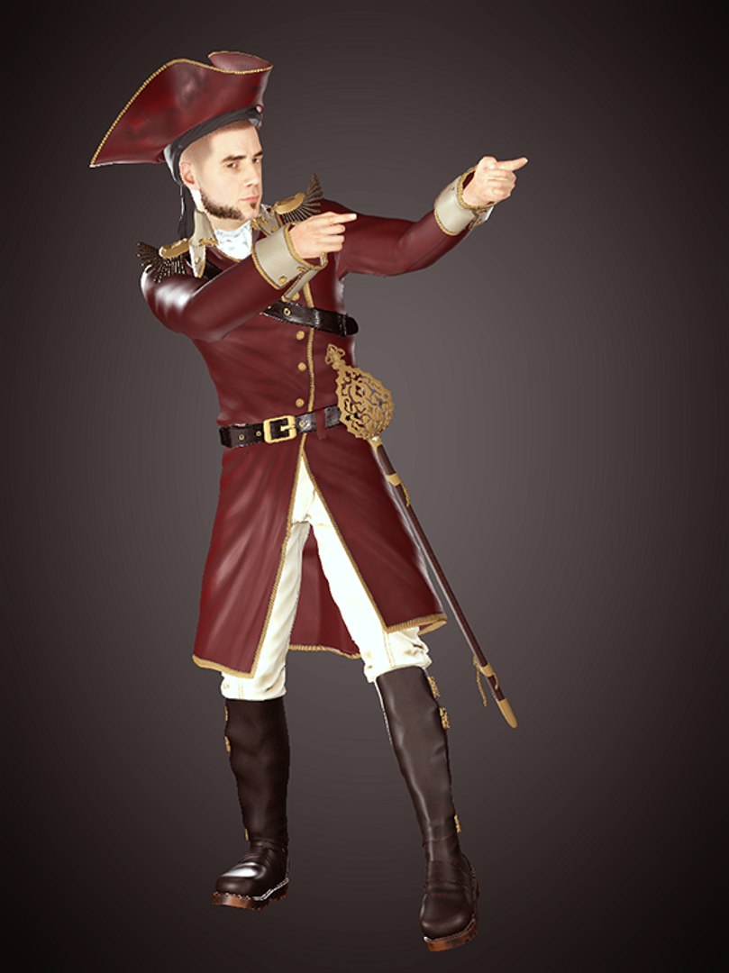 3D Realistic Rigged Napoleon Soldier Character 3D Model Model ...