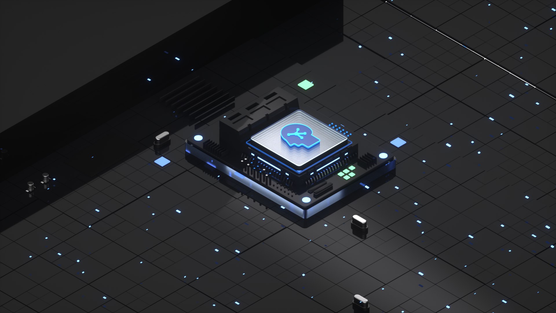 C4D Octane CPU Chip Core Capacitance Scifi Circuit Board 6 3D Model - TurboSquid 2140865