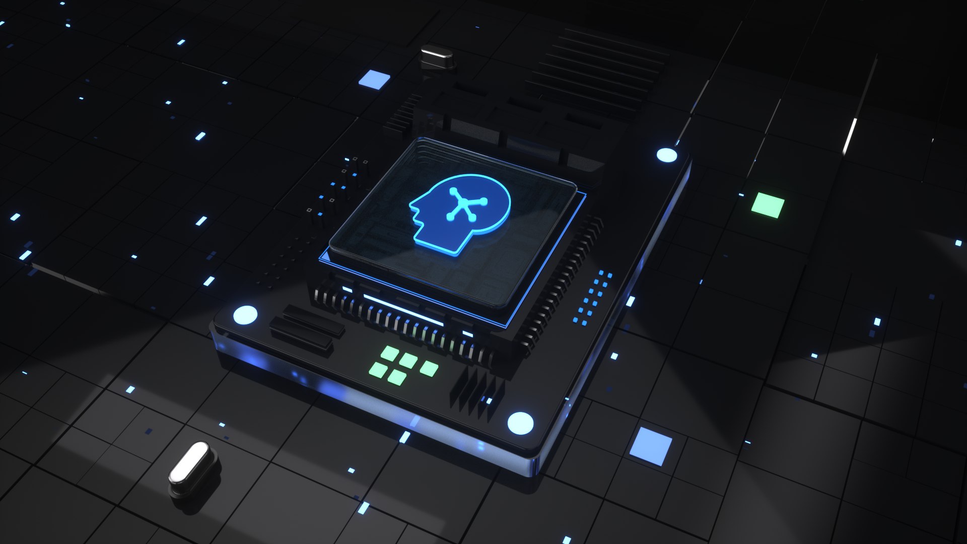 C4D Octane CPU Chip Core Capacitance Scifi Circuit Board 6 3D Model - TurboSquid 2140865