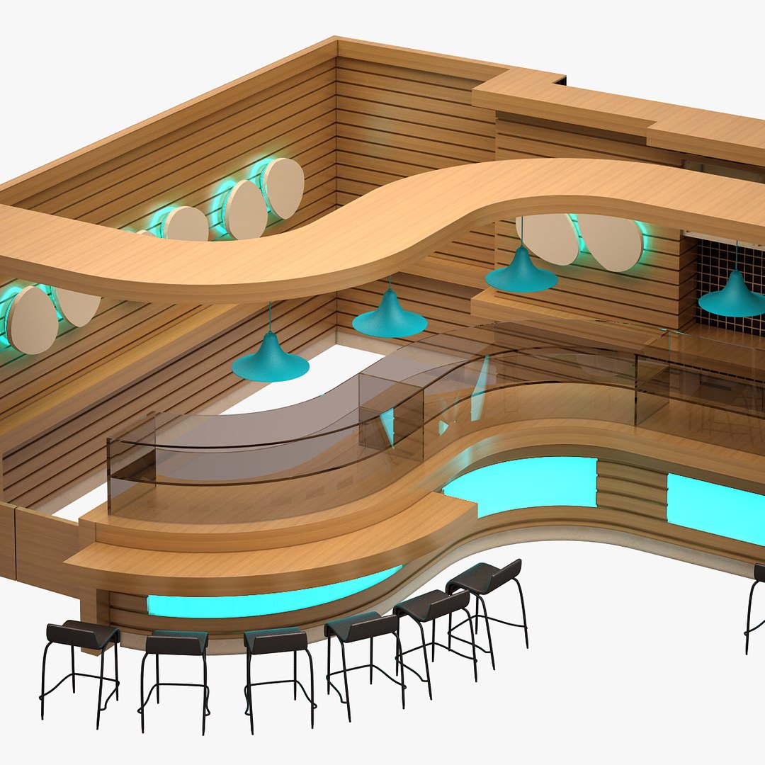 3D Bar Set Furniture - TurboSquid 1228326