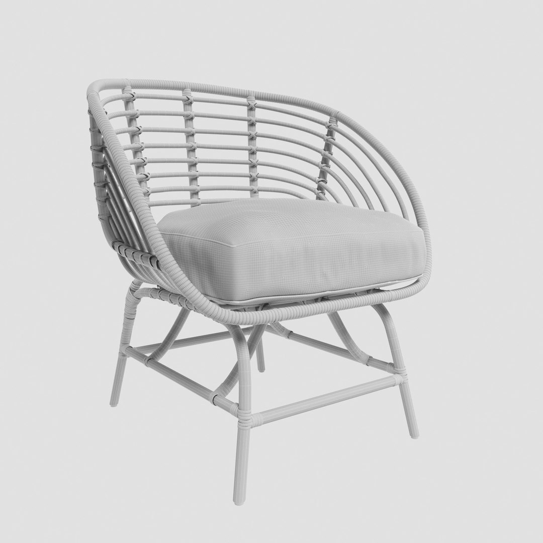 Ikea Buskbo Armchair 3D Model - TurboSquid 1413891