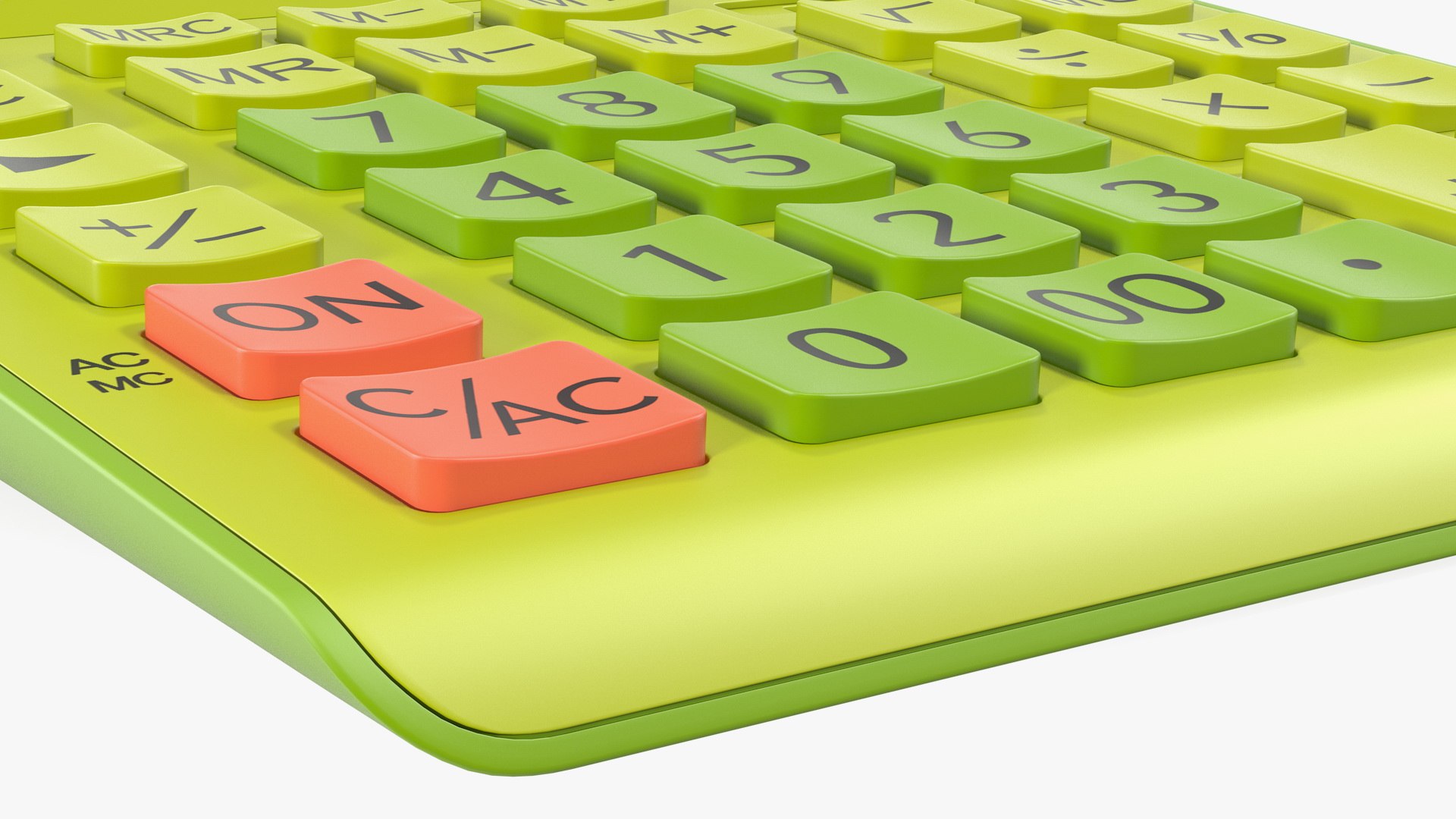 3D Model Casio Gr-12c Yellow Calculator - TurboSquid 1467451
