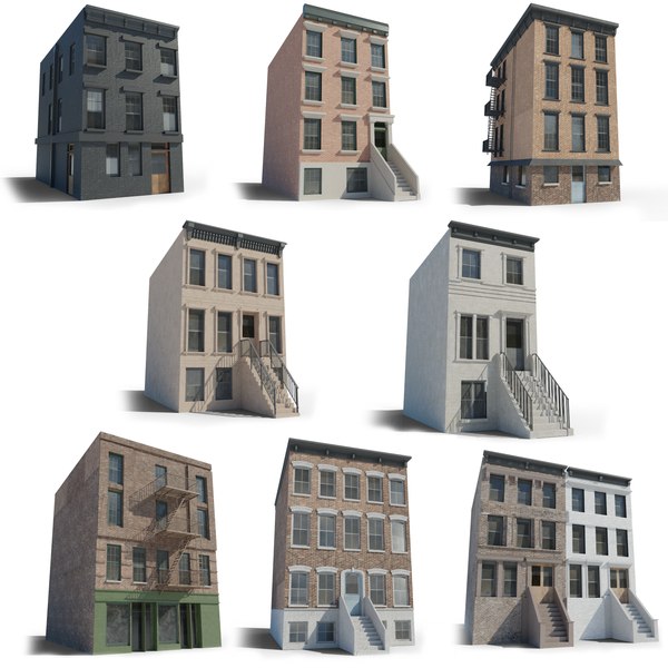 3D square buildings morgan - TurboSquid 1535415
