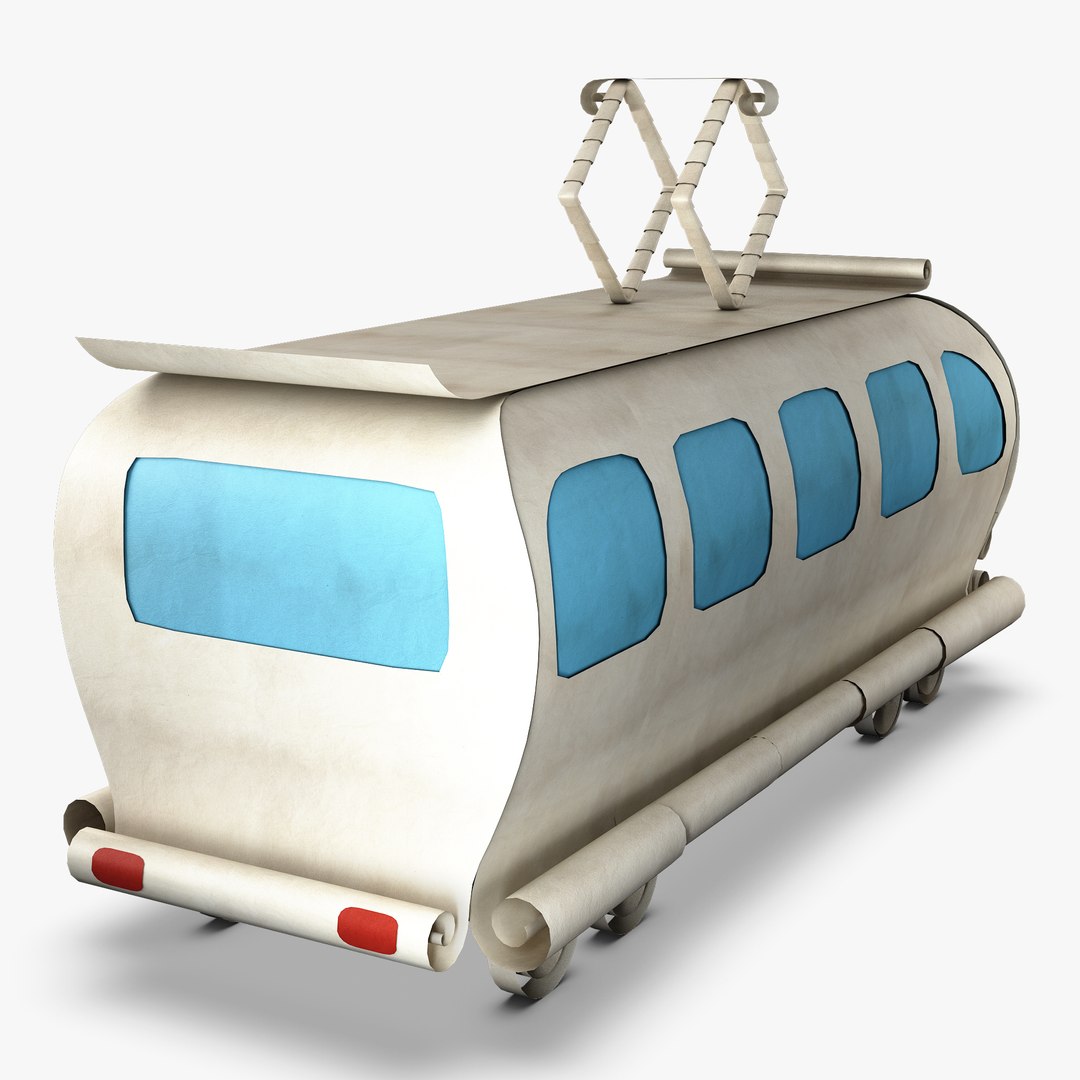 Tram paper v 1 model - TurboSquid 1547385