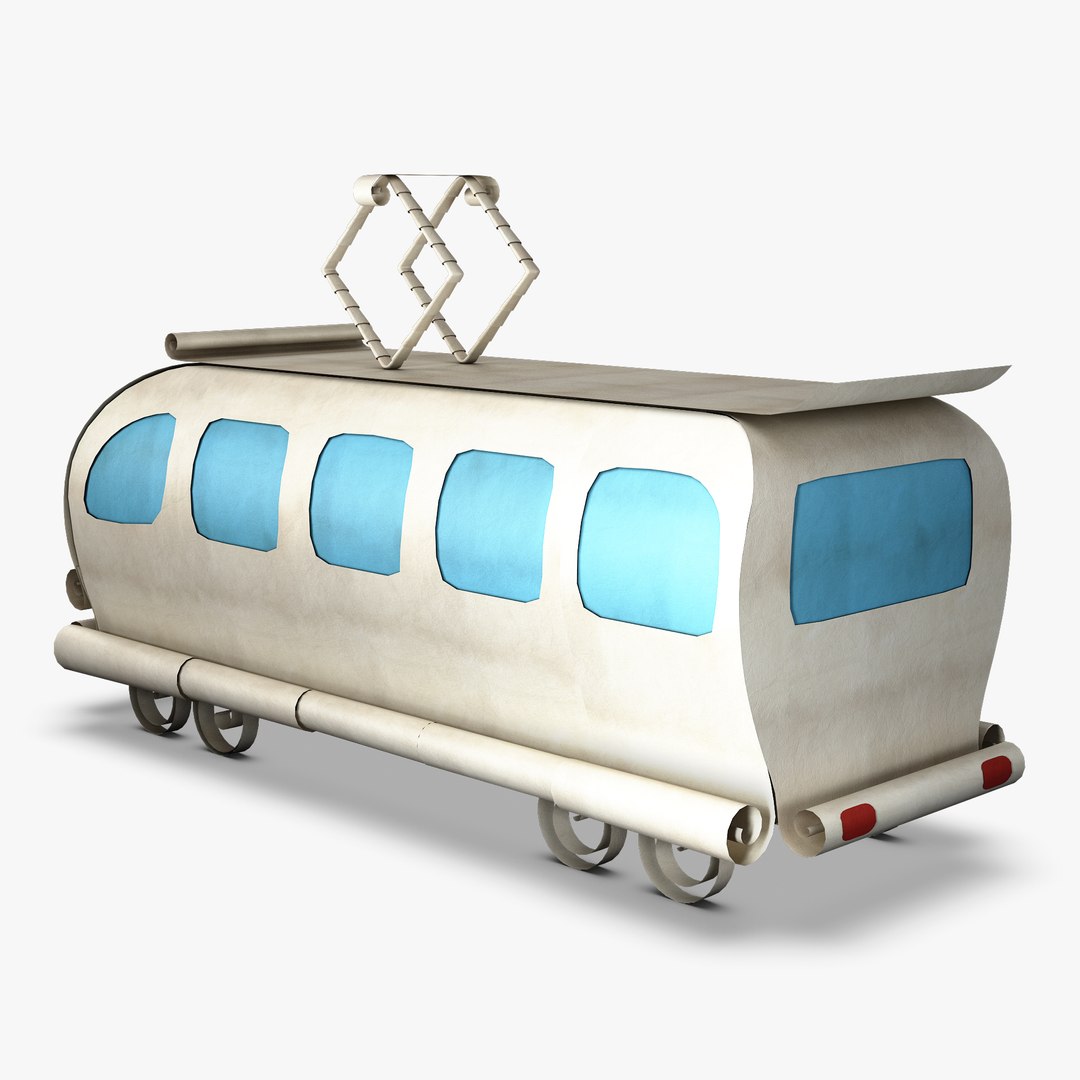 Tram paper v 1 model - TurboSquid 1547385