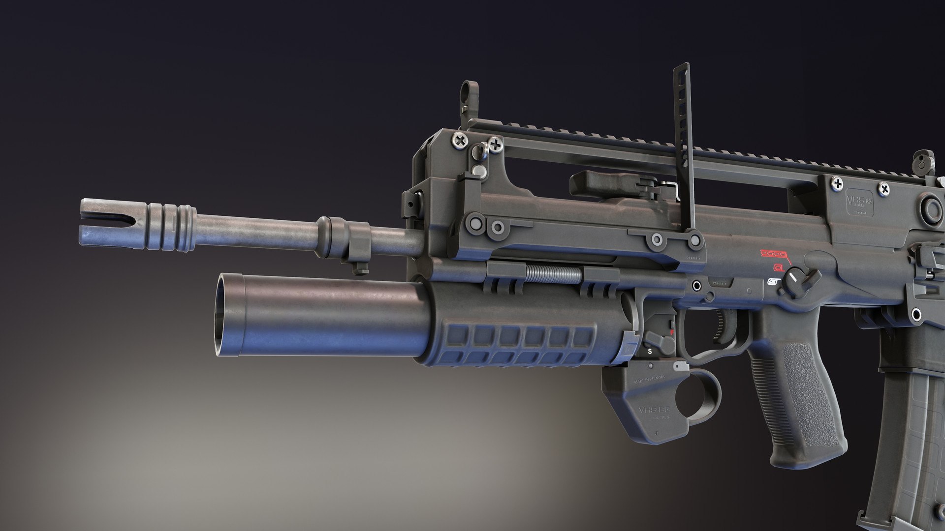 VHS BG Grenade Launcher 3D Model - TurboSquid 2193969