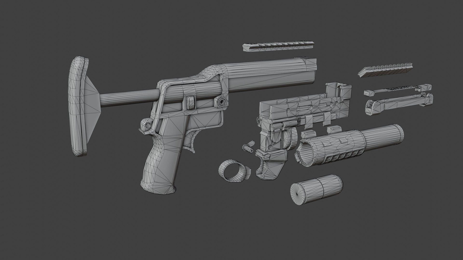 VHS BG Grenade Launcher 3D Model - TurboSquid 2193969
