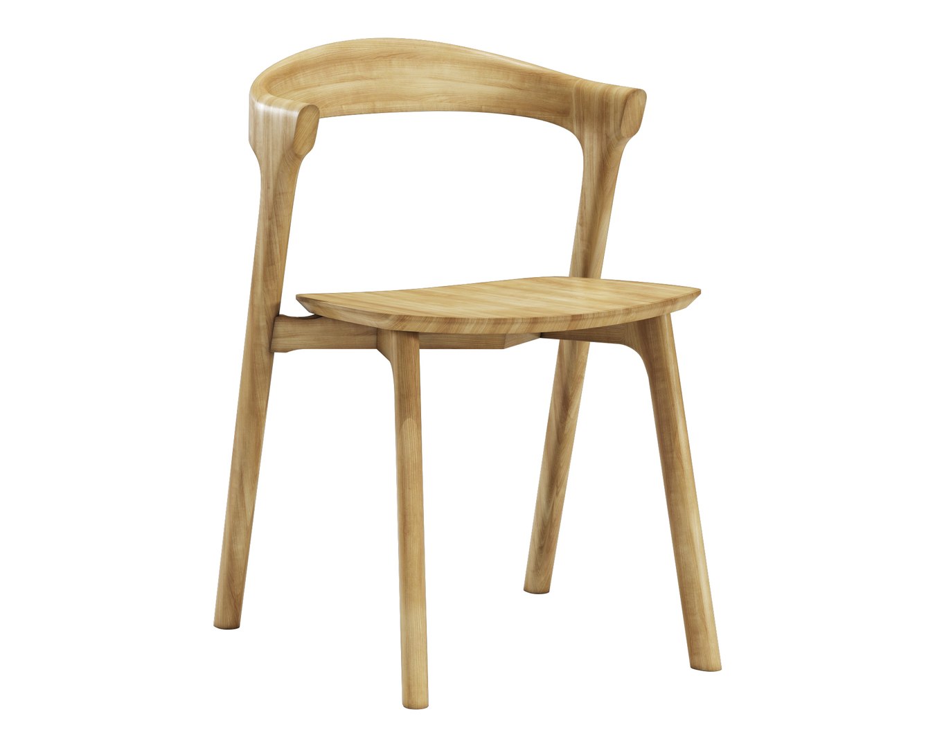 Ethnicraft Diding Set Elements Dining Table-bok Chair 3D Model ...