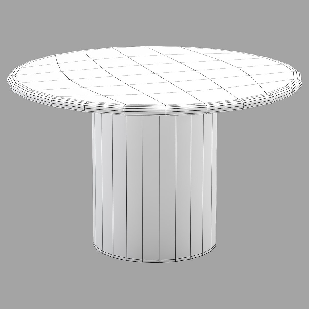 Ethnicraft Diding Set Elements Dining Table-bok Chair 3D Model ...