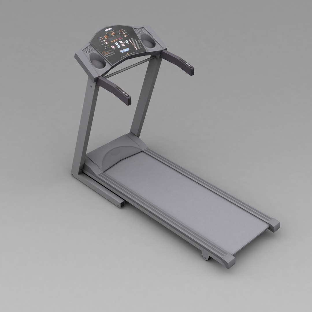 3d model treadmill low-poly
