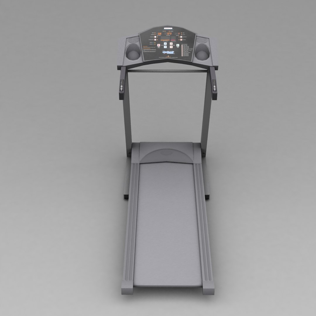 3d model treadmill low-poly