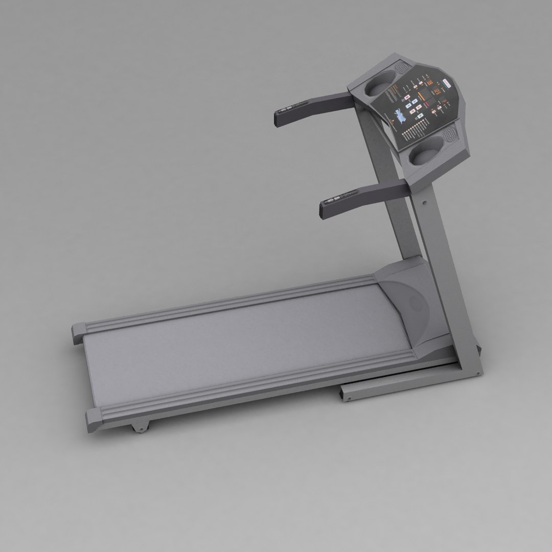 3d model treadmill low-poly