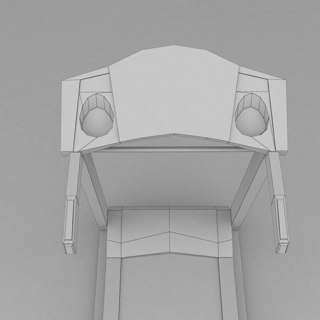 3d model treadmill low-poly