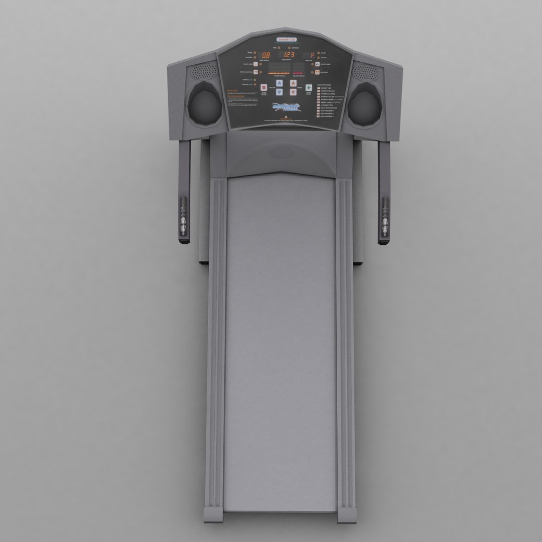 3d model treadmill low-poly