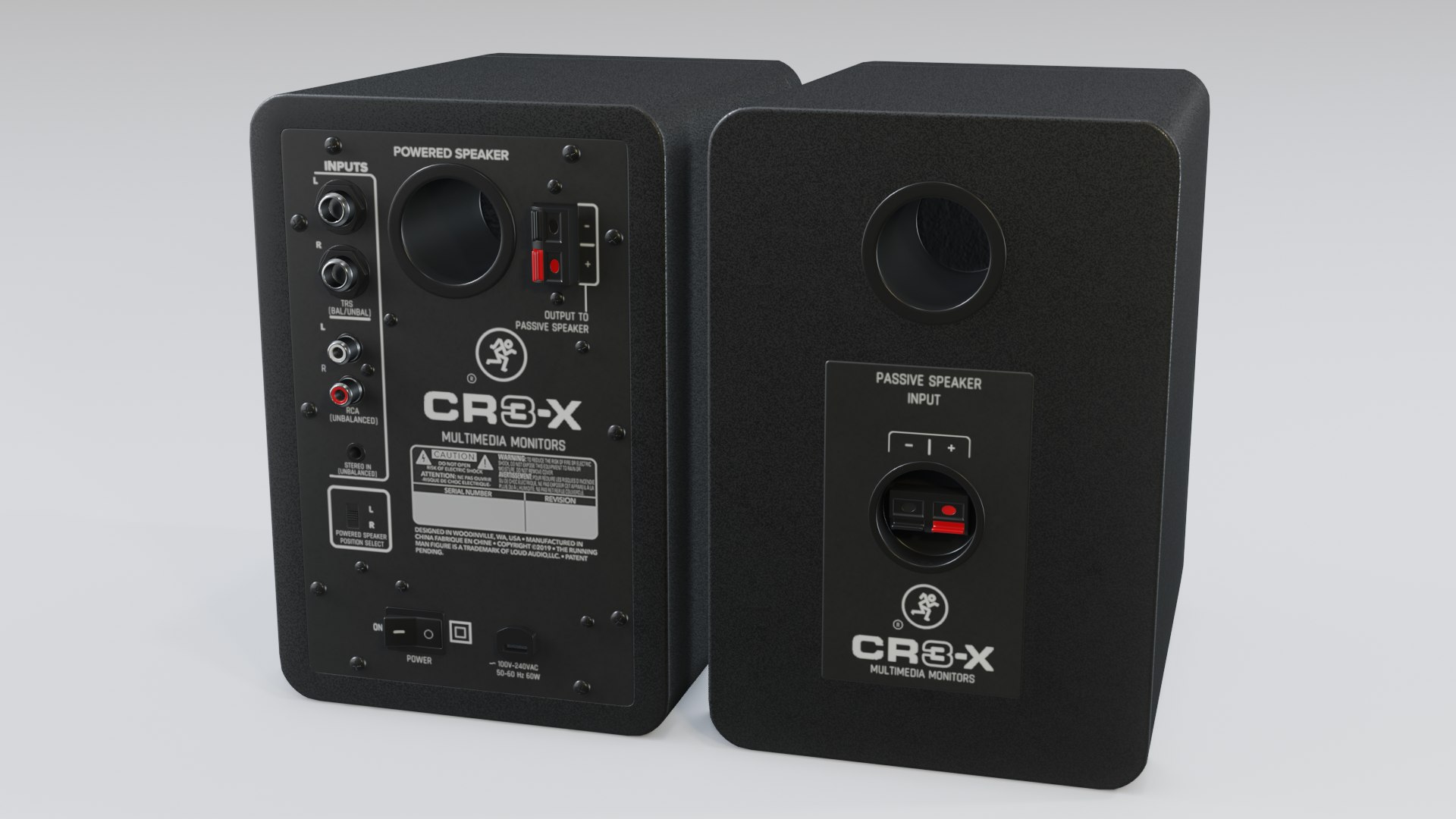 3D Studio Monitors Mackie CR3-X Black - TurboSquid 1957604